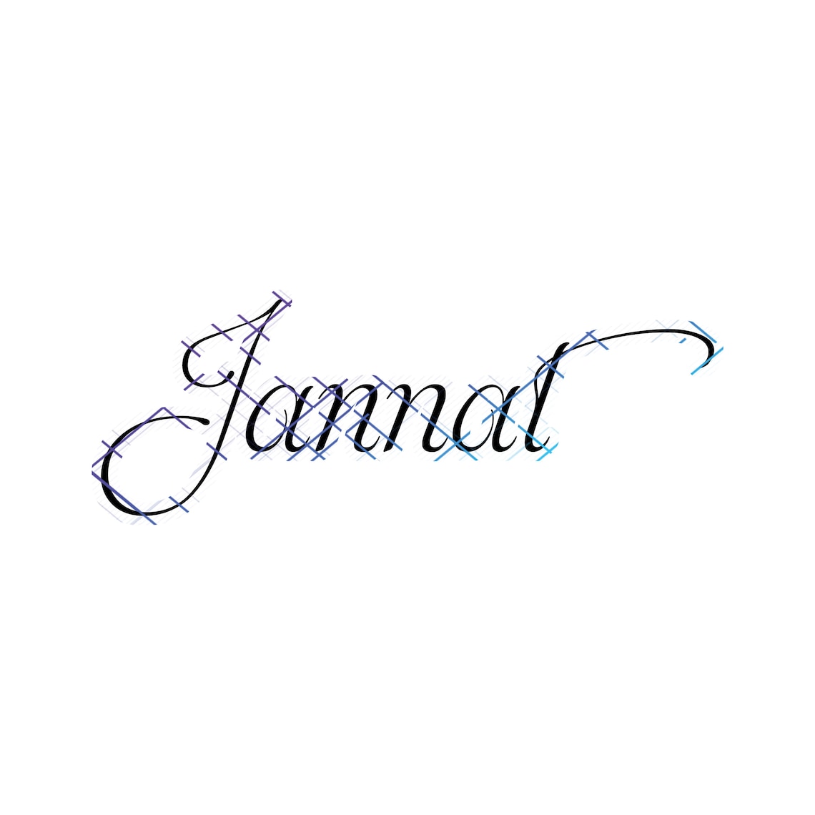 Calligraphie du nom arabe Jannat. PNG et Svg. Téléchargement numérique ...
