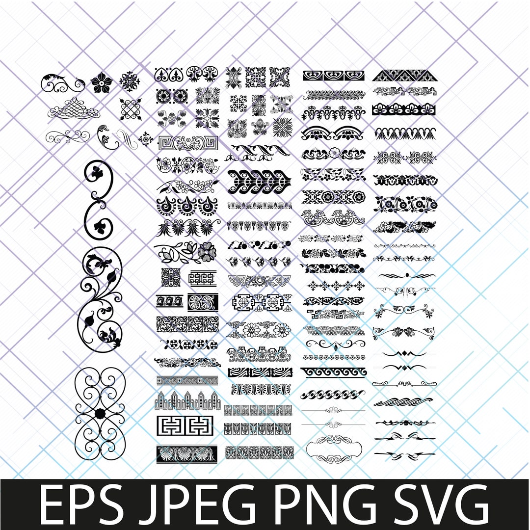 101 Design Elements. Eps png Svg and Jpeg. Instant Digital - Etsy