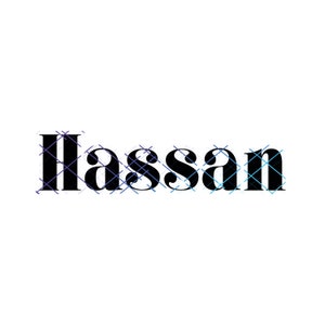 Hassan in English/ Arabic Name Calligraphy. Name Calligraphy Art. PNG ...