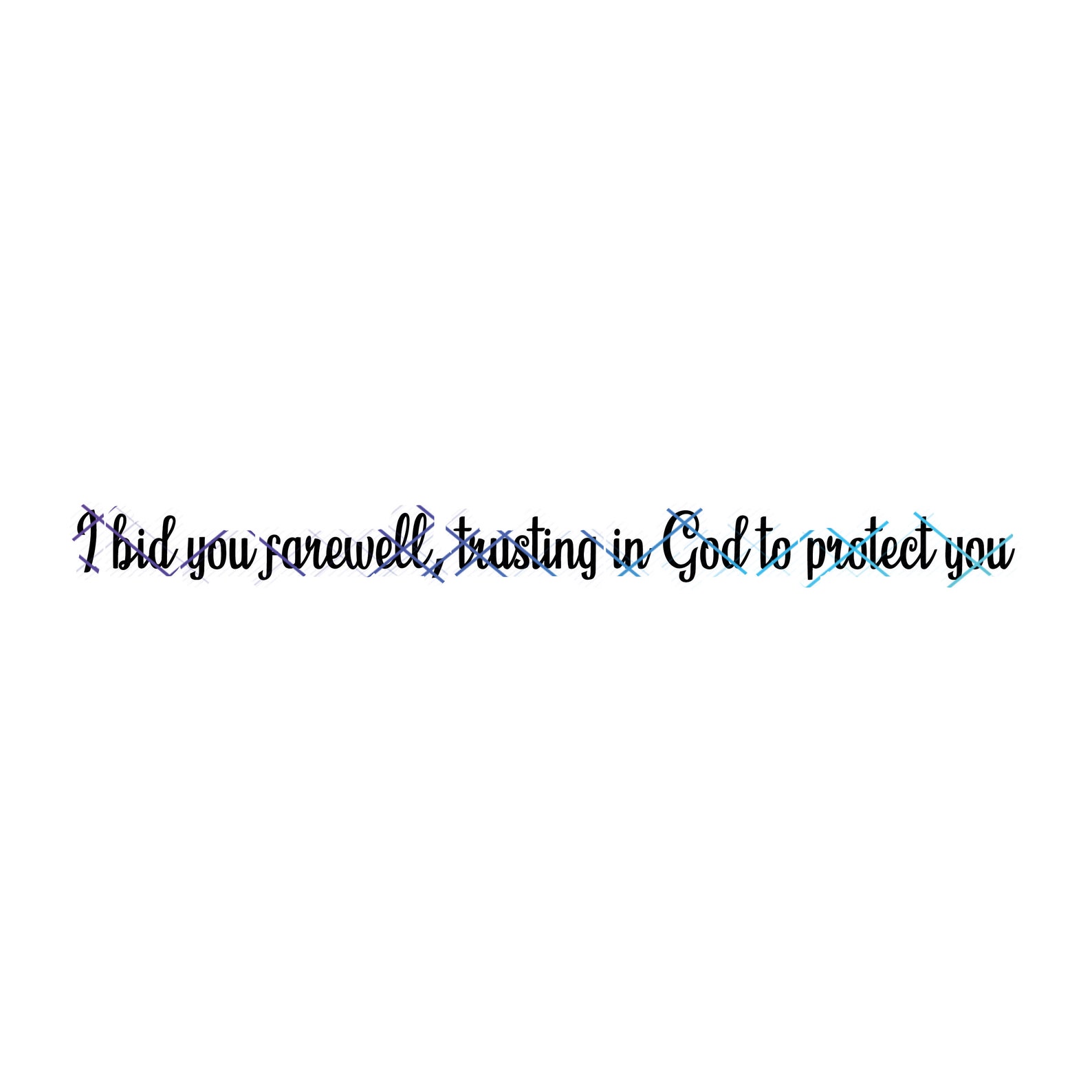 I Bid You Farewell, Trusting in God to Protect You استودعك الله الذي لا ...