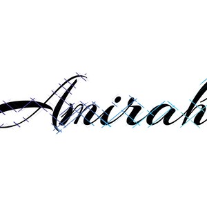 Amira in English/ Arabic Name Calligraphy. Name Calligraphy Art. PNG ...