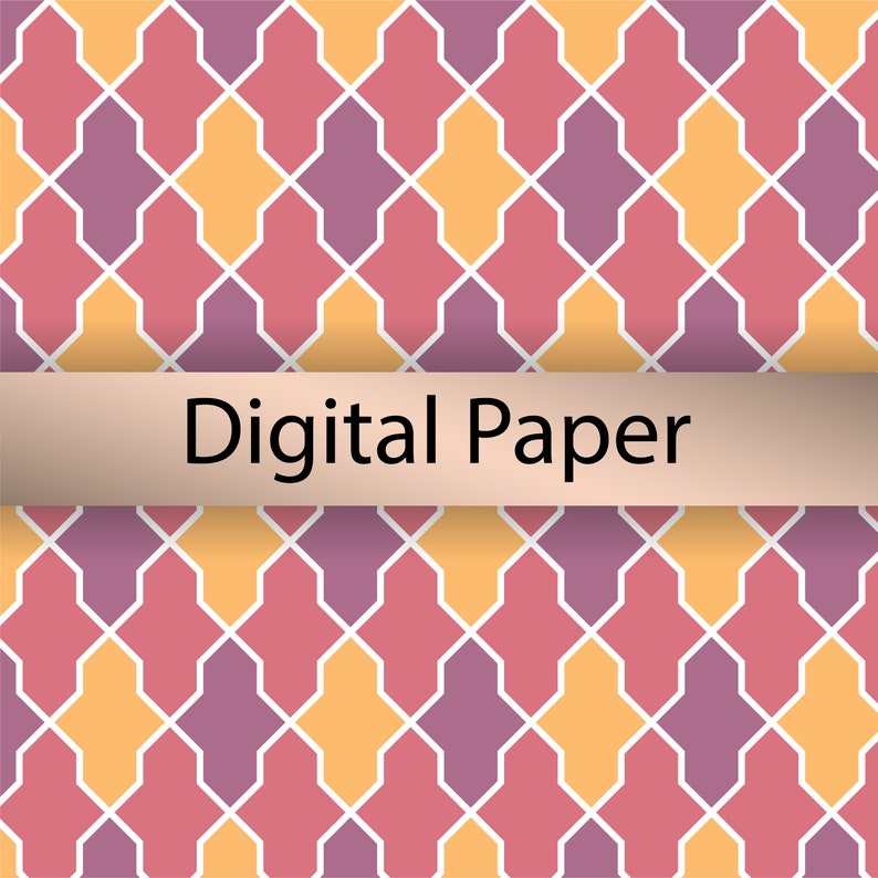 Islamic Geometric Digital Paper Pack Seamless Pattern. - Etsy