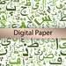 Arabic Letters Digital Paper Pack, Seamless Pattern. Islamic Digital ...