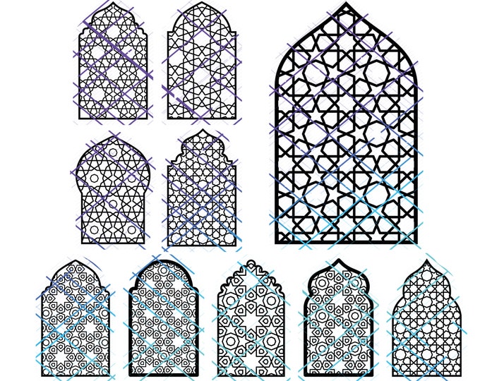 Cnc Files,decorative Screen,panels.islamic Geometric Laser Cutting ...