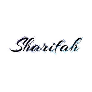Sharifah in English/ Arabic Name Calligraphy. Name Calligraphy Art. PNG ...