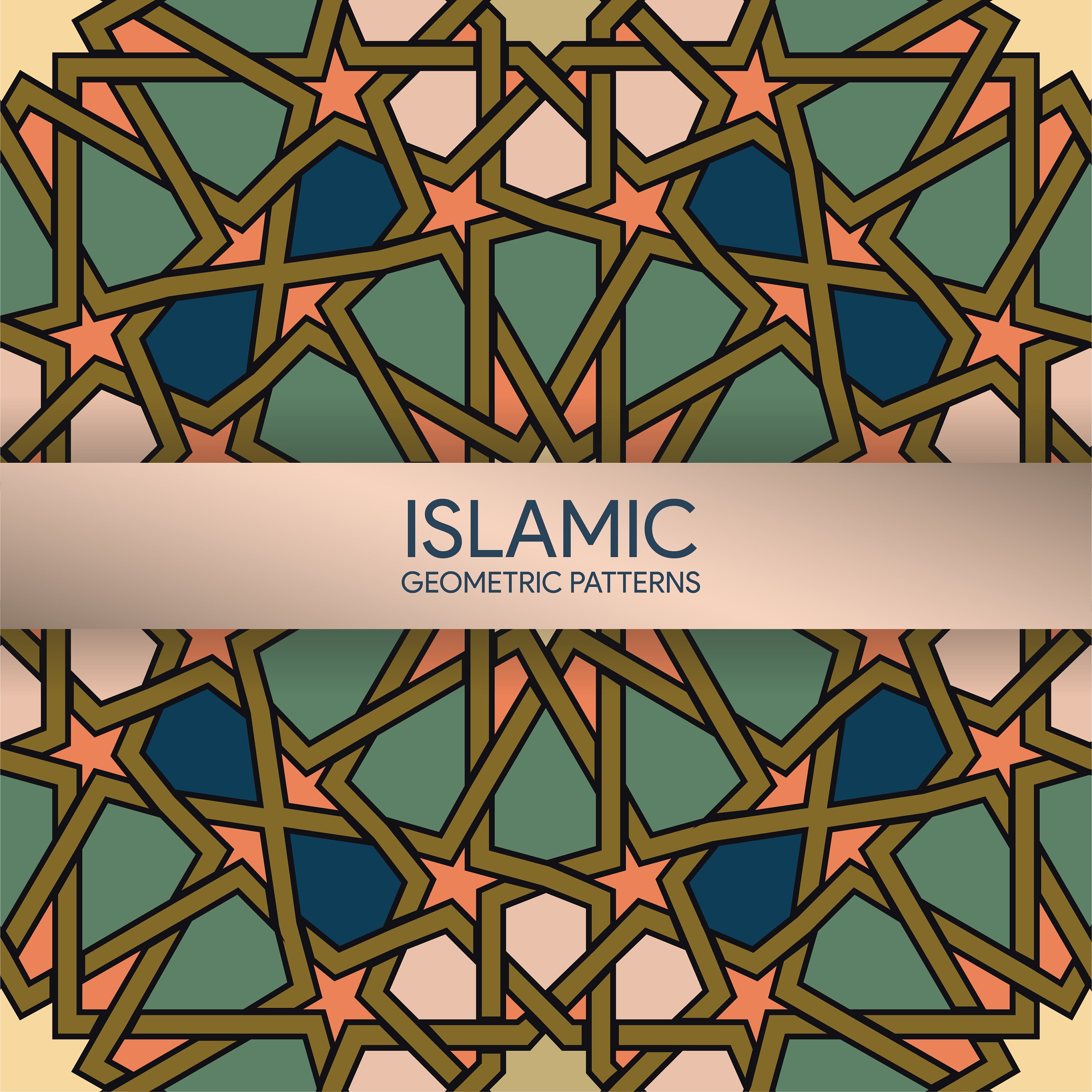 Islamic Geometric Digital Paper Pack Seamless Pattern. - Etsy