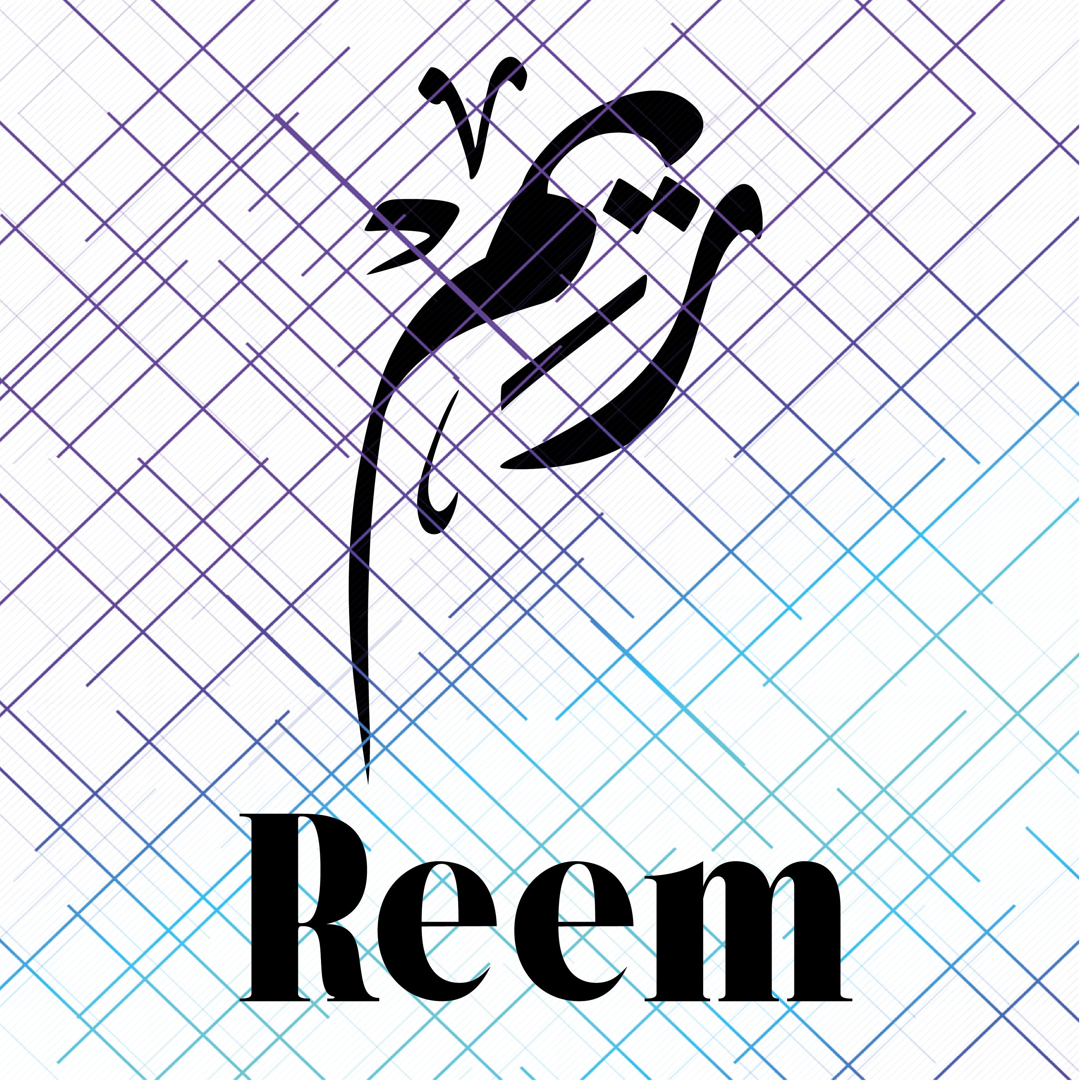Reem in English/ Arabic Name Calligraphy. Name Calligraphy - Etsy