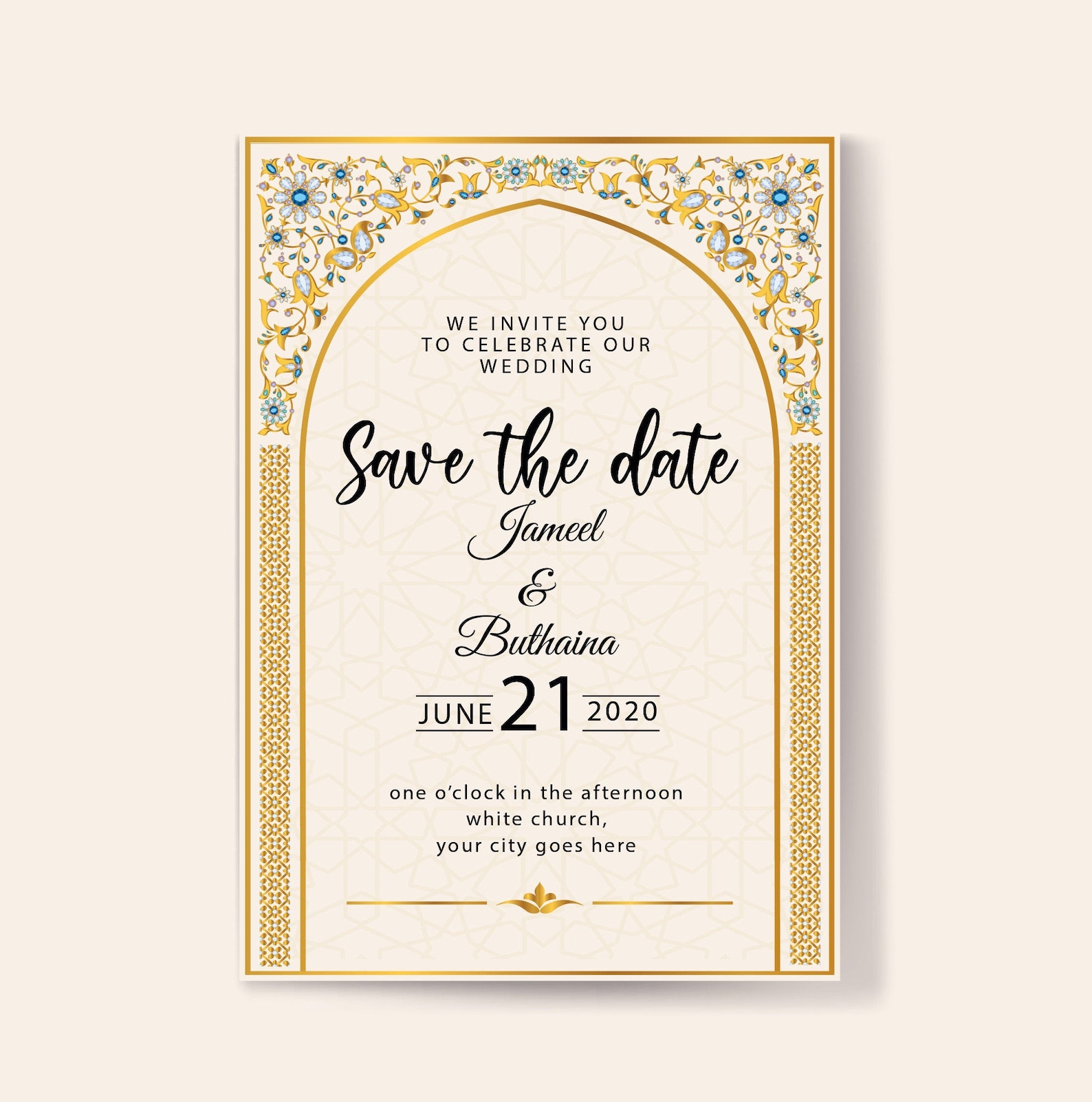 Islamic Save the Date. Wedding Save the Date. Nikah Save the Date ...
