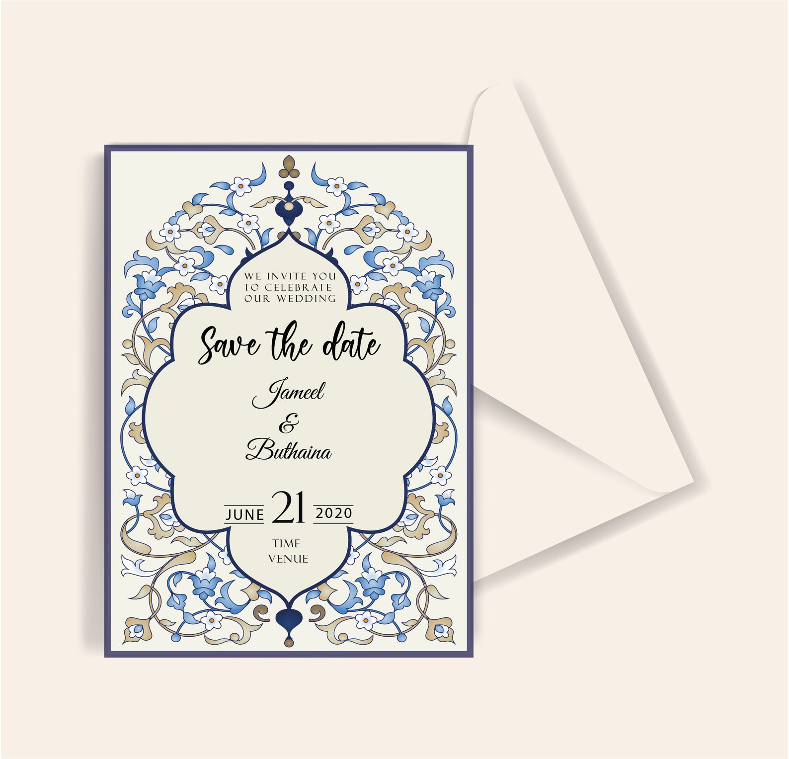 Islamic Save the Date. Wedding Save the Date. Nikah Save the Date ...