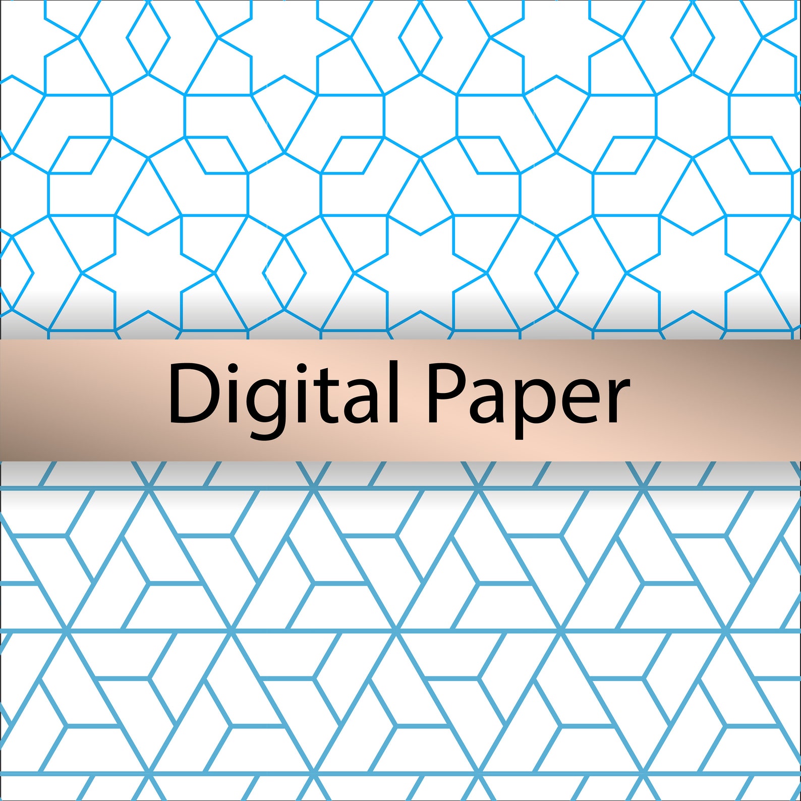 Islamic Geometric Digital Paper Pack Seamless Pattern. - Etsy