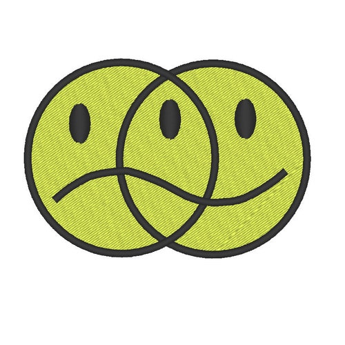Triple Groovy Smiley Face Embroidery File - Etsy