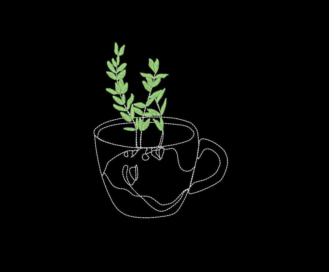 One Line Embroidery Design ,woman Face Embroidery Design,2 Designs,3 ...