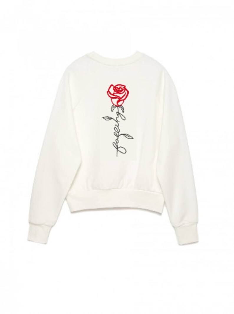 Falling Machine Embroidery Designsrose Embroidery Design - Etsy