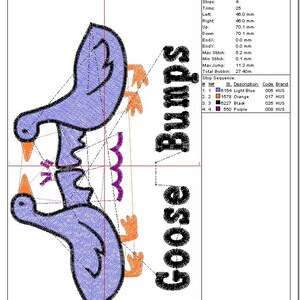 Trendy Embroidery Design,goose Bumps Embroidery Design File,instant ...