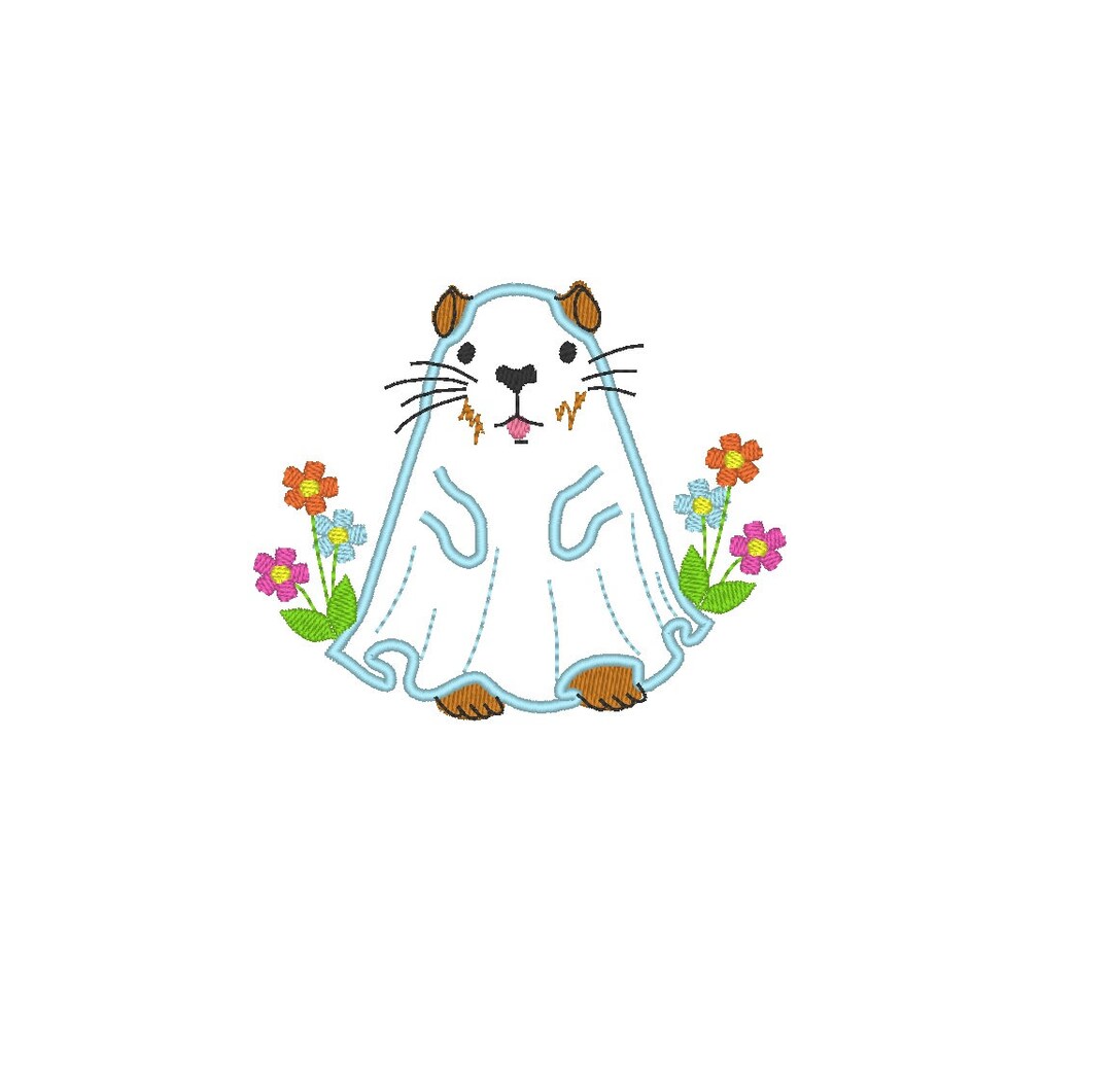 Capybara Ghost Embroidery Designs,halloween Embroidery File,cute Ghost ...
