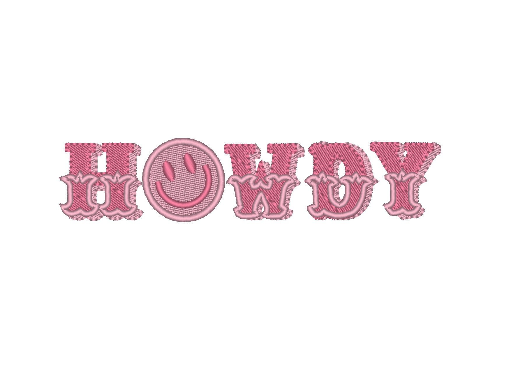 Howdy Embroidery Designs Trendy Embroidery Files4 - Etsy