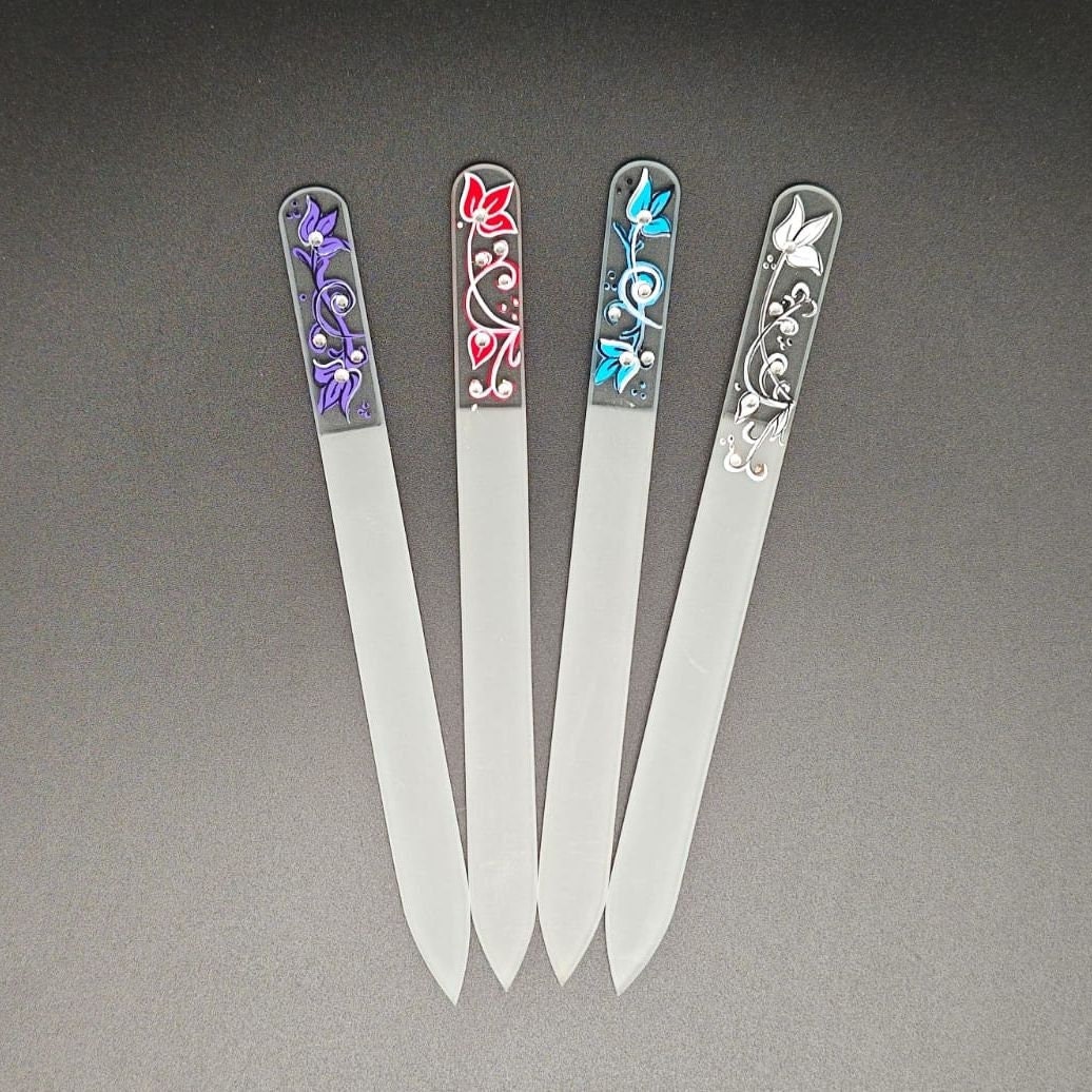 Glass Nail Files/crystal Nail Files - Etsy