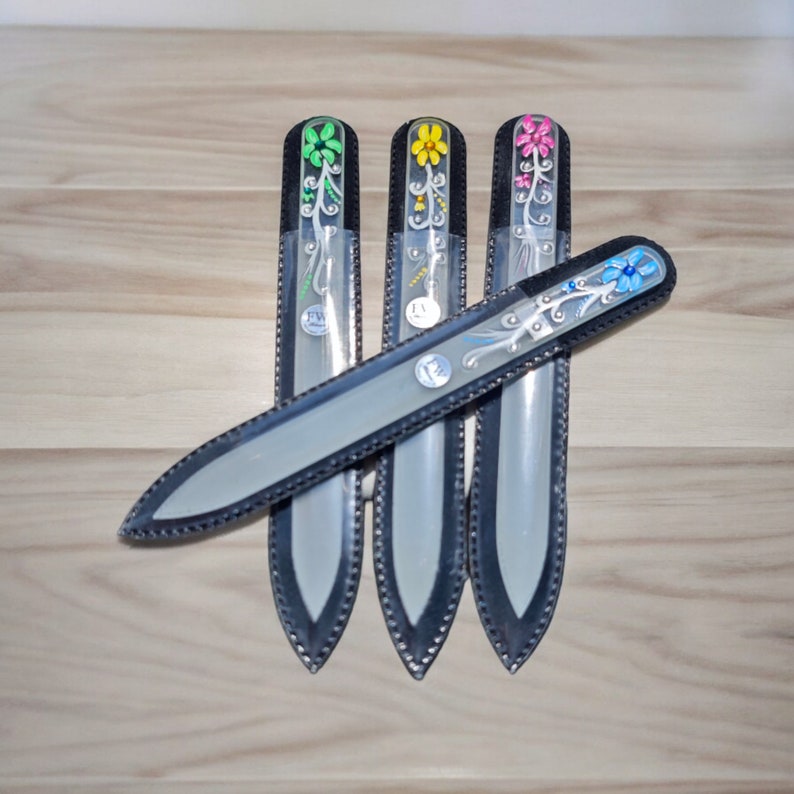 Glass Nail Files / Crystal Nail Files Czech Original - Etsy