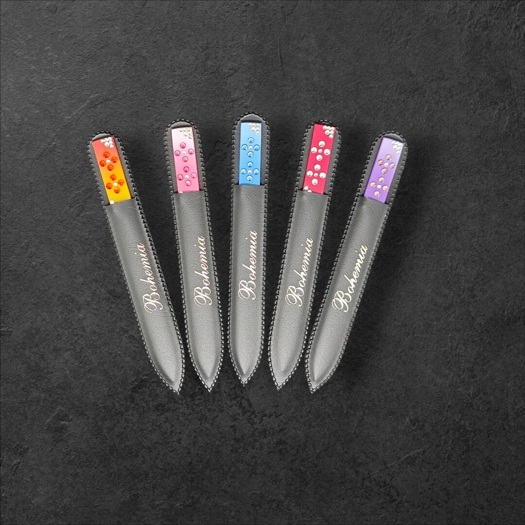 Glass Nail Files / Crystal Nail Files Czech Original Design - Etsy