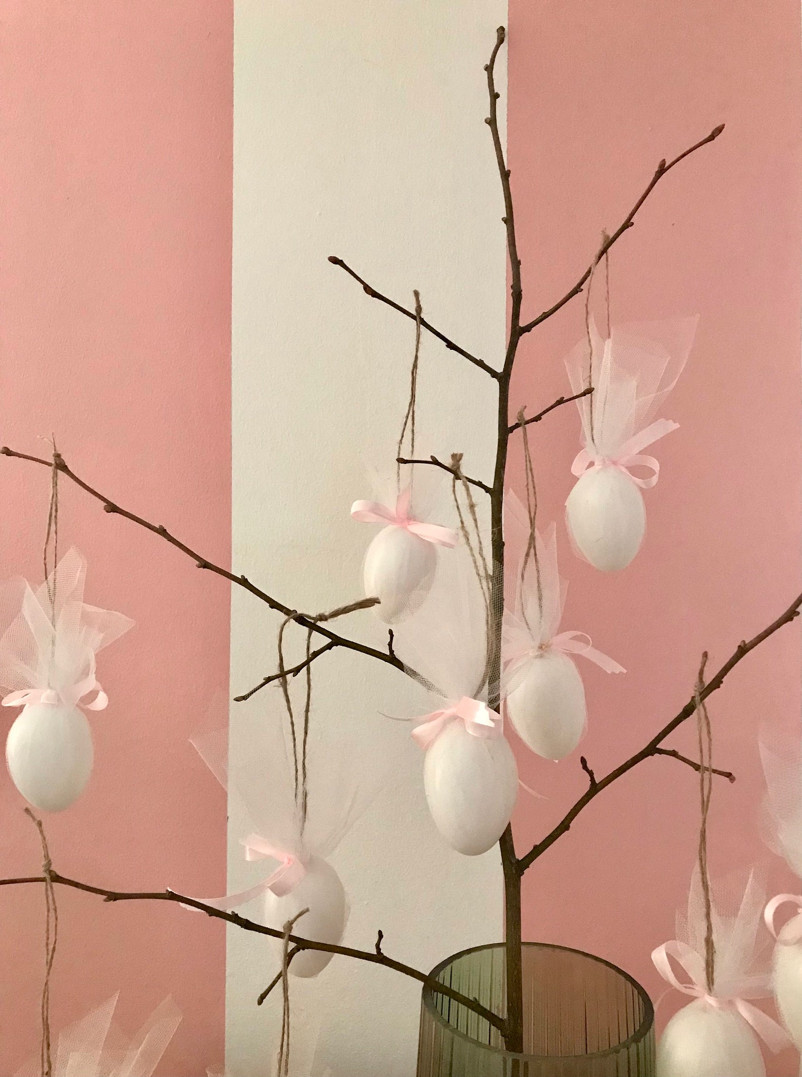 White Tulle Easter Eggs Ornaments Set of 10. Shabby Chic - Etsy