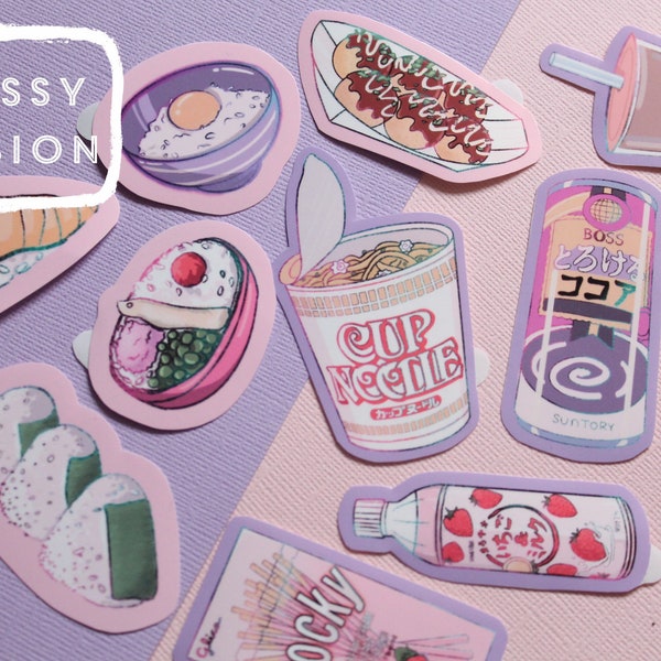 Japanese Snack Stickers - Etsy