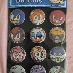 Sonic the Hedgehog Buttons + Lanyards! - Etsy
