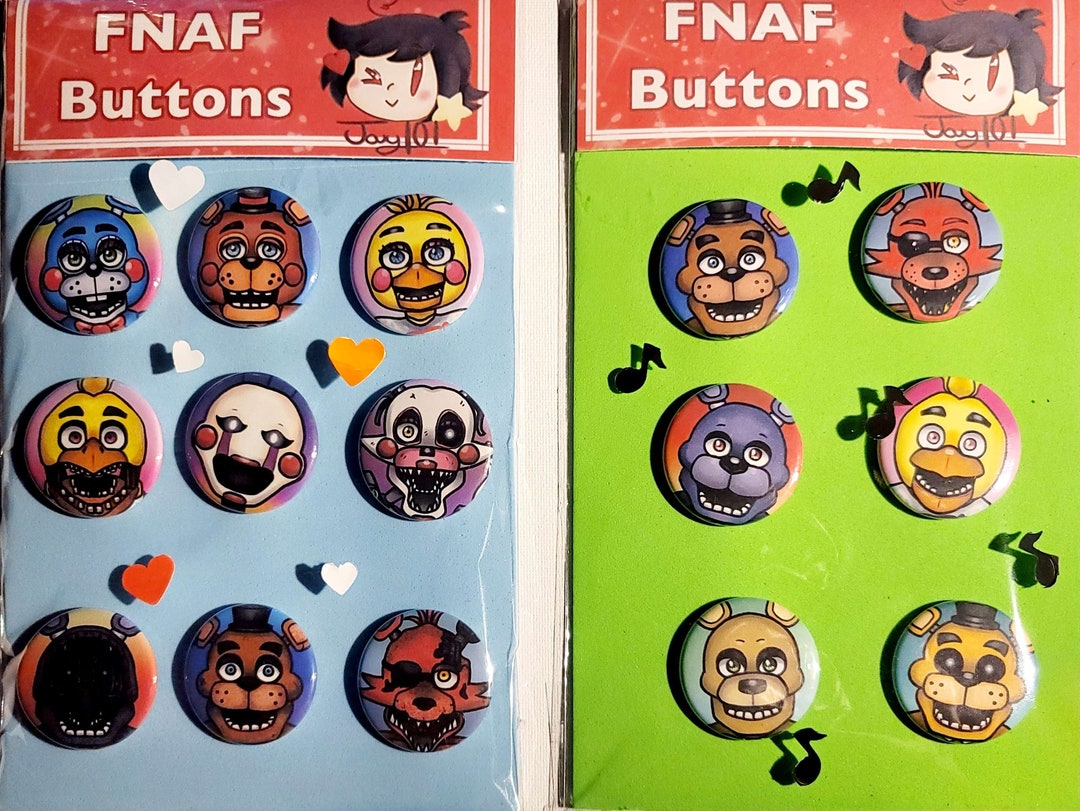 FNAF 1 & 2 BUTTONS! - Etsy