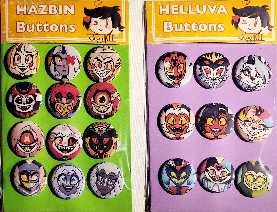 Hazbin Hotel & Helluva Boss Buttons! - Etsy