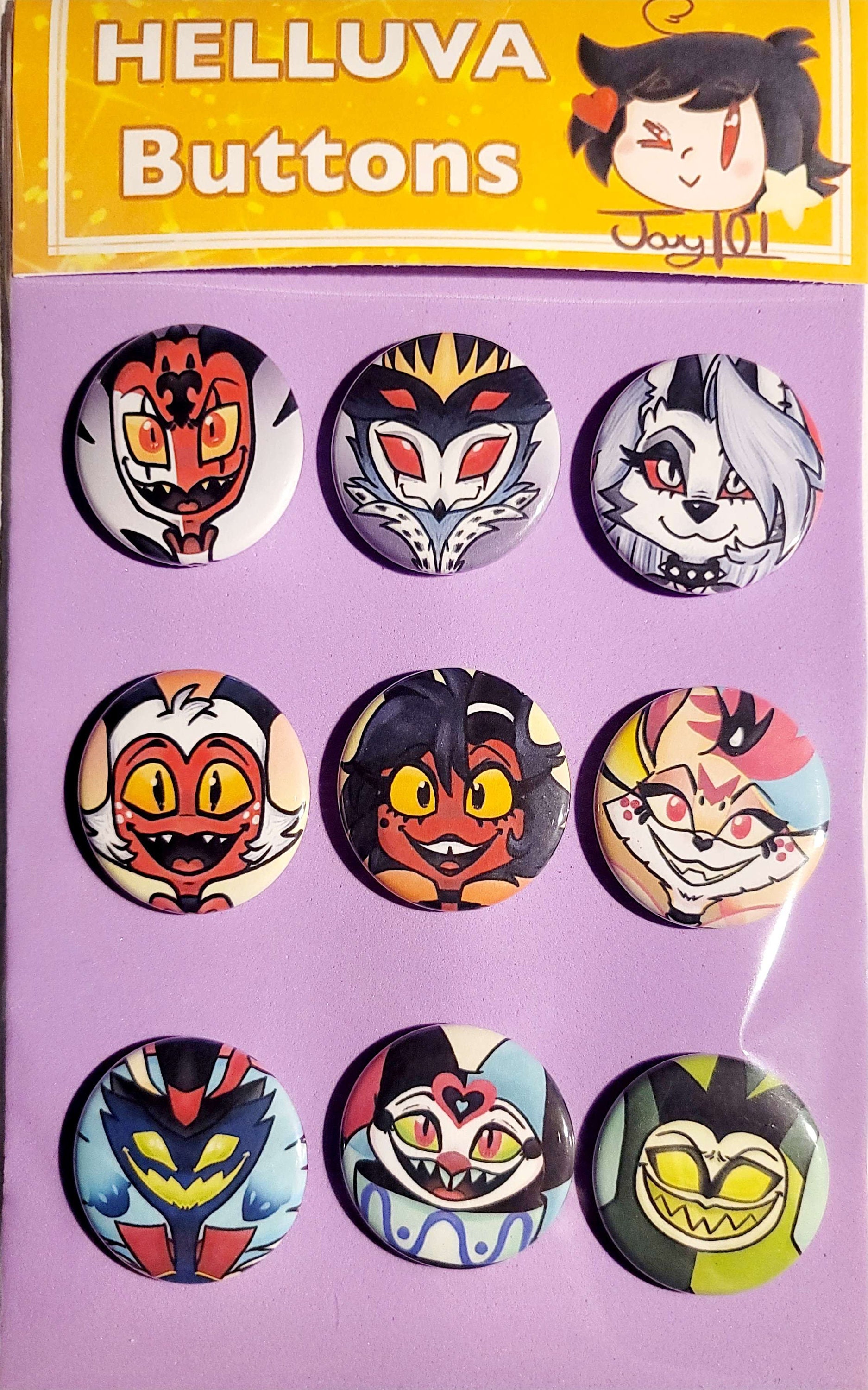 Hazbin Hotel & Helluva Boss Buttons! - Etsy