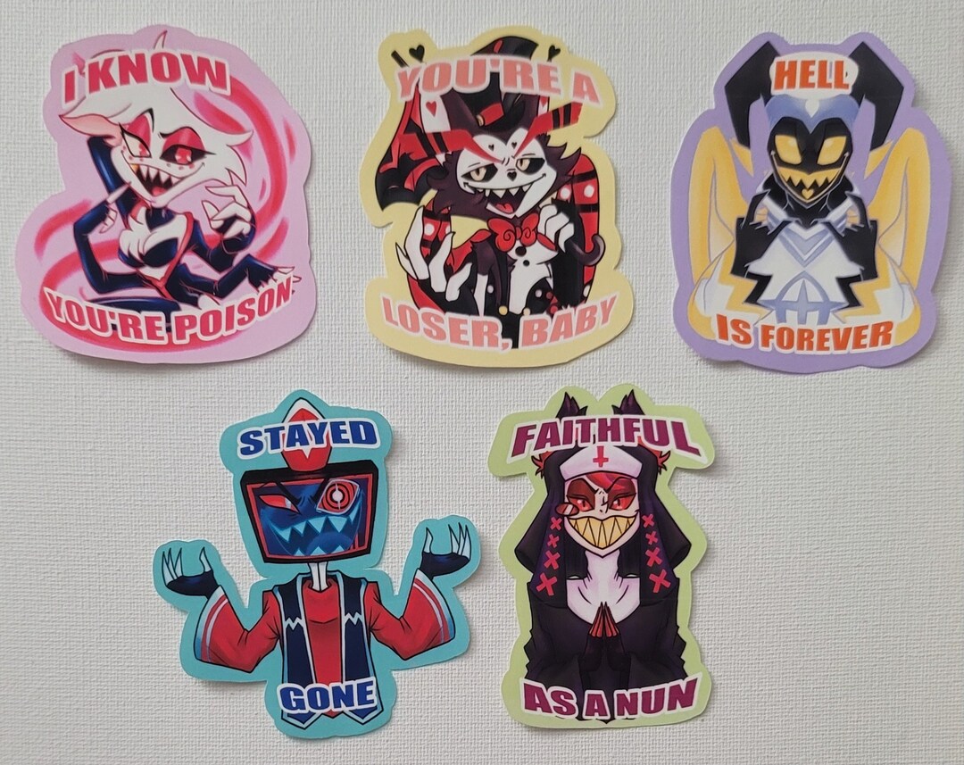 Hazbin Hotel Stickers! - Etsy