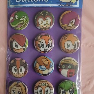 Sonic the Hedgehog Buttons + Lanyards! - Etsy