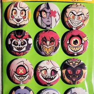Hazbin Hotel & Helluva Boss Buttons! - Etsy