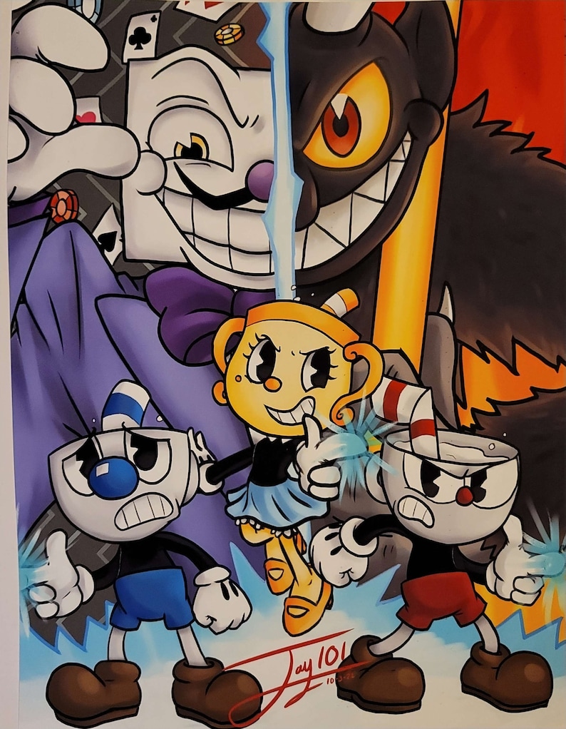 Cuphead Art Bundle - Etsy