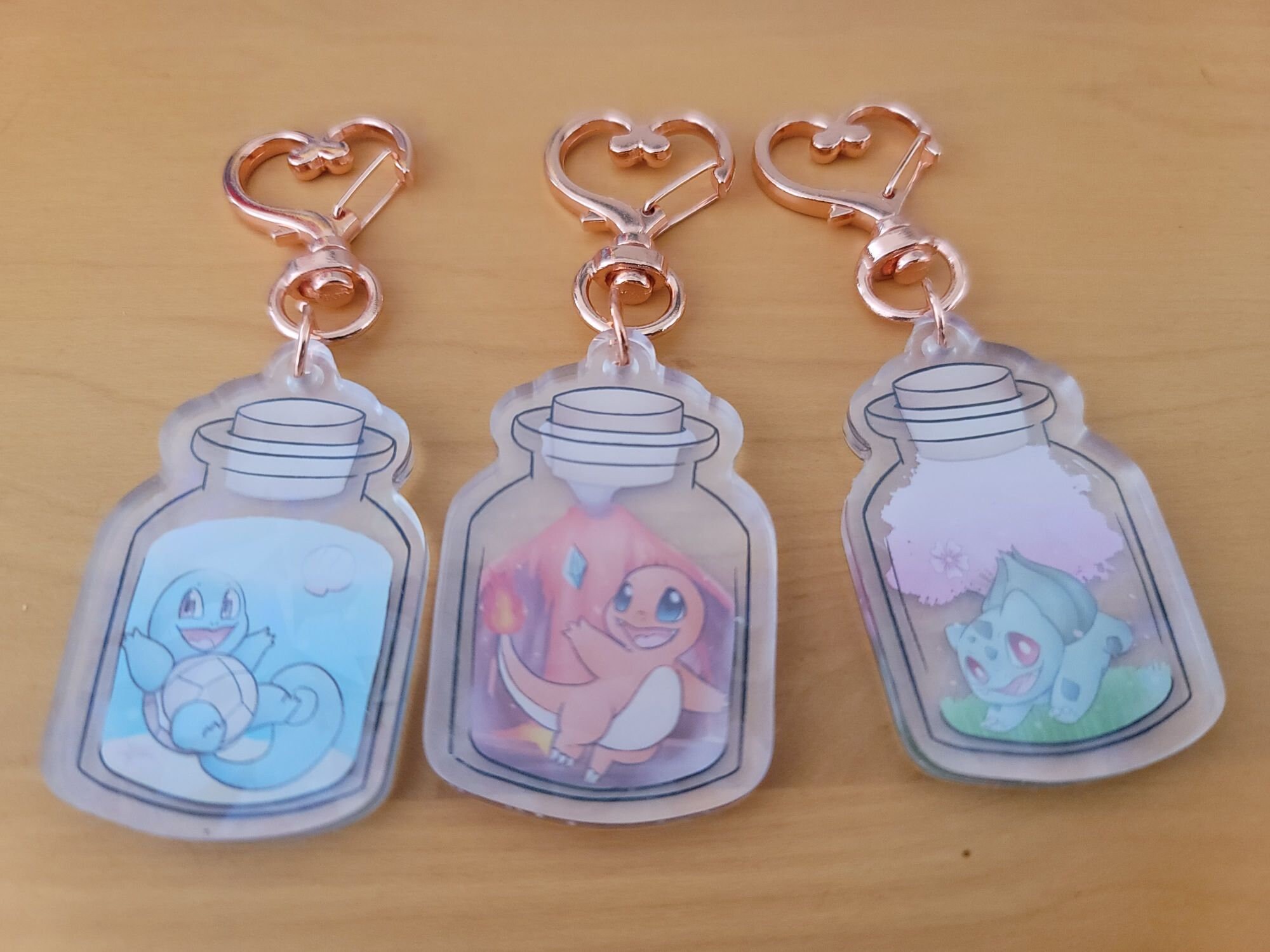 Pokemon In A Bottle Acrylic Charms | Etsy
