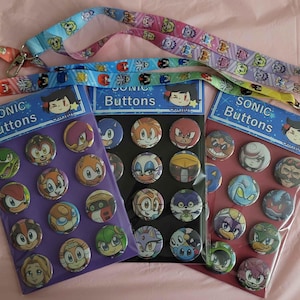 Sonic the Hedgehog Buttons + Lanyards! - Etsy