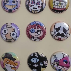 Amazing Digital Circus Buttons! - Etsy