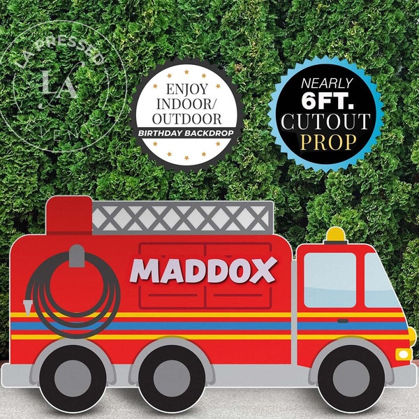 Fire Truck Photo Cutout - Etsy