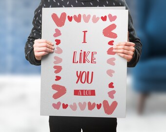 Giant Valentine Card | Etsy