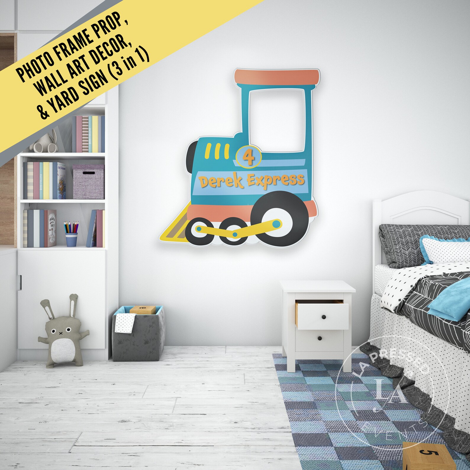 Train Photo Booth Frame Train Wall Art Train Yard Sign Kids | Etsy