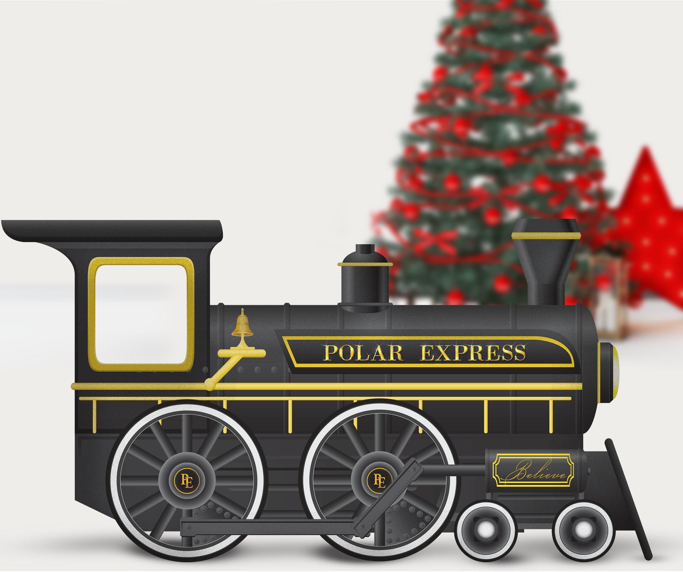 Polar Express Train Clipart