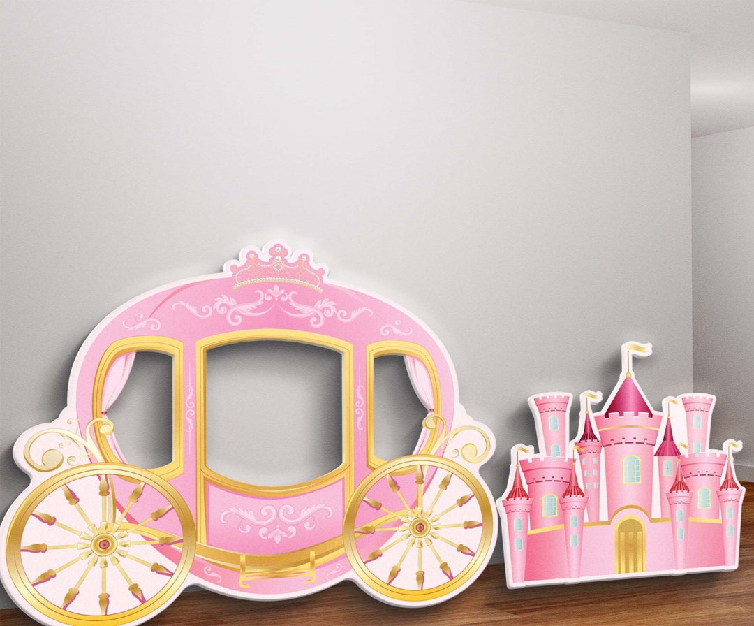 Princess Carriage Photo Prop Cutout, Enchanted Fairytale Set, Fairytale ...