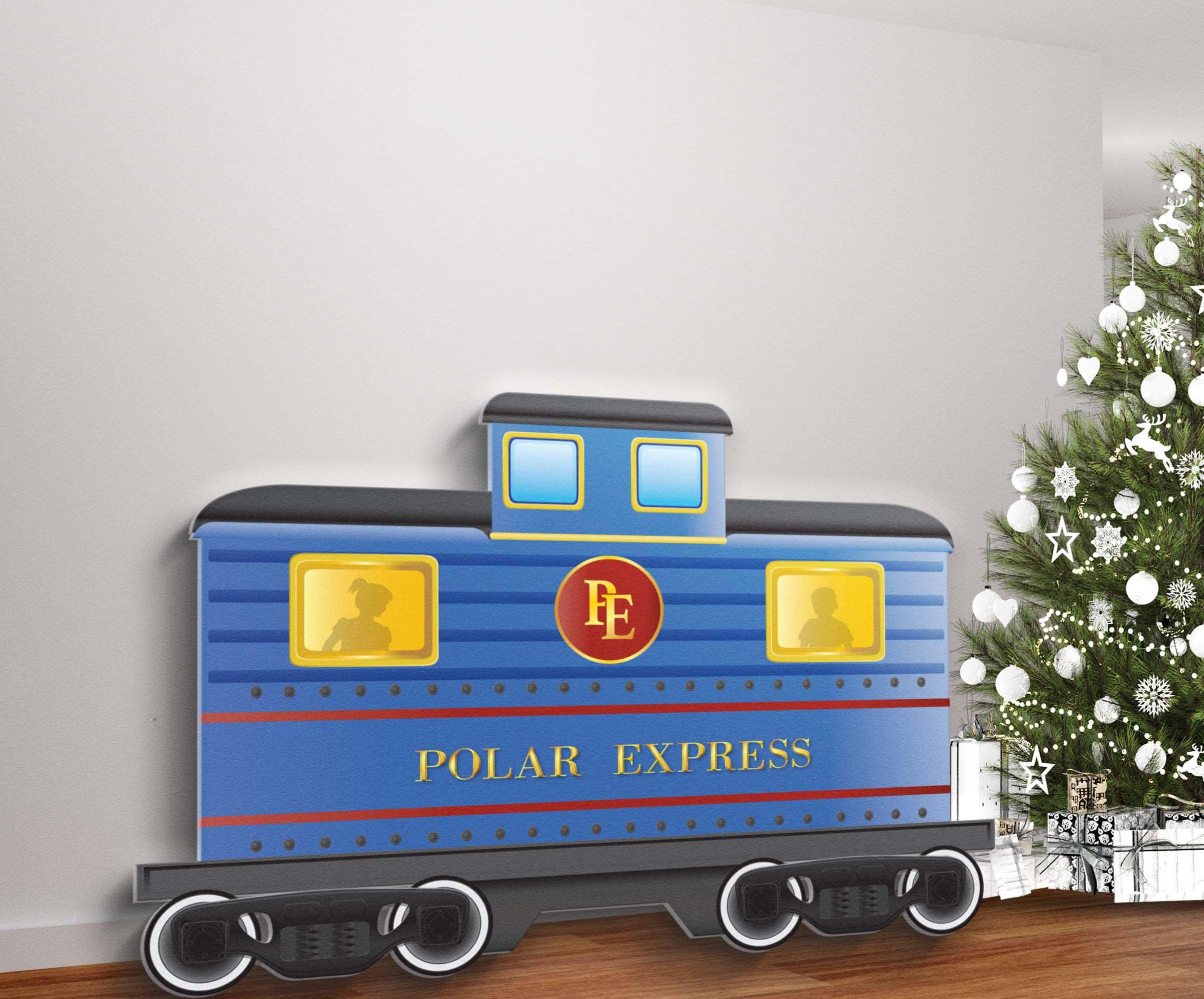 Polar Express Photo Booth Cutout, Snow Train, Christmas Home Decor ...
