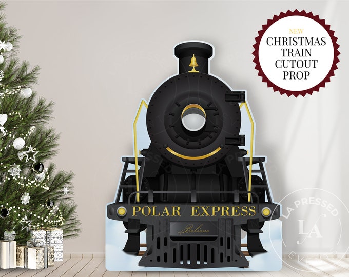 Polar Express Photo Booth Cutout, Christmas Train Cutout, Christmas ...