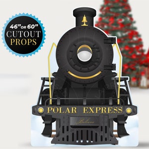 Polar Express Photo Booth Cutout, Christmas Train Cutout, Christmas ...