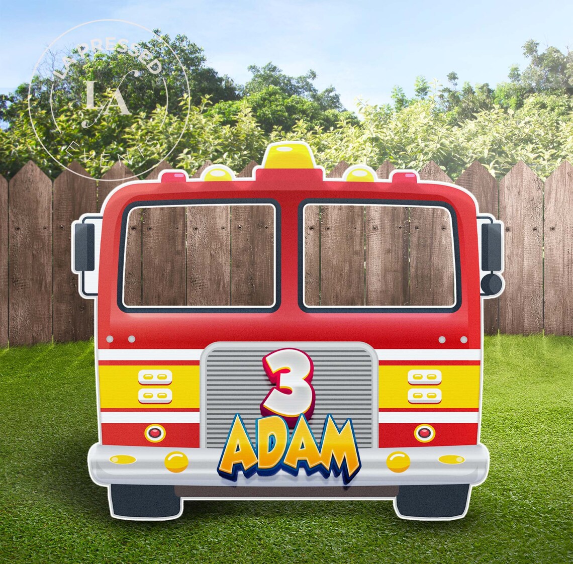 Firefighter Backdrop Prop Firehouse Theme Party Fire Truck | Etsy