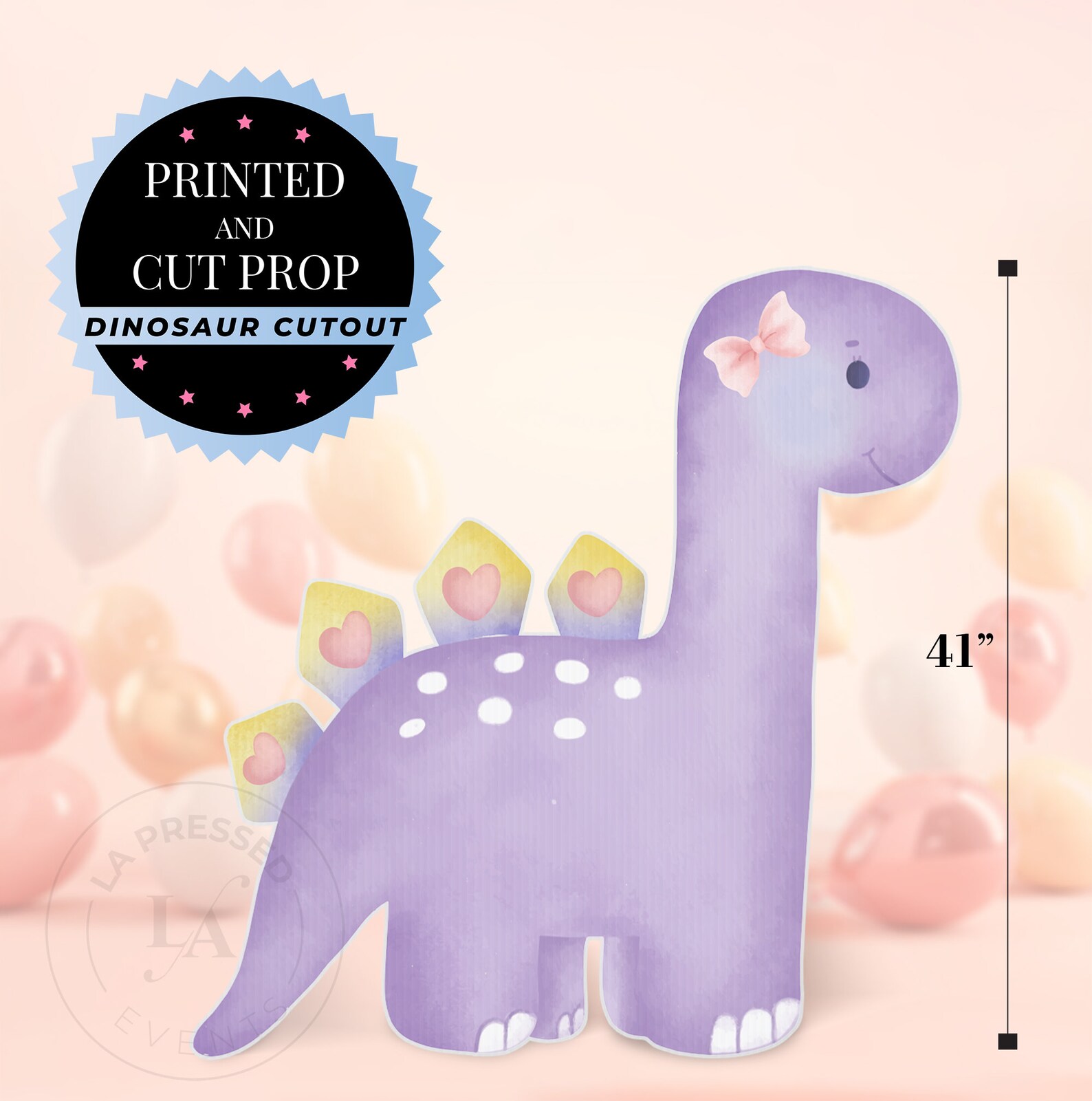 Girly Dinosaur Birthday Party Backdrop Decorations Cute Baby - Etsy