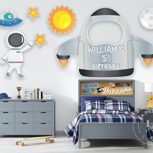 Rocket Photo Booth Frame, Rocket Wall Art, Rocket Yard Sign, Space ...