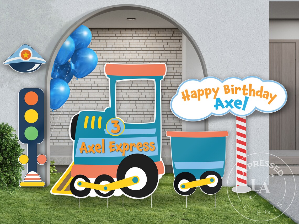 Train Photo Booth Frame Train Wall Art Train Yard Sign Kids | Etsy