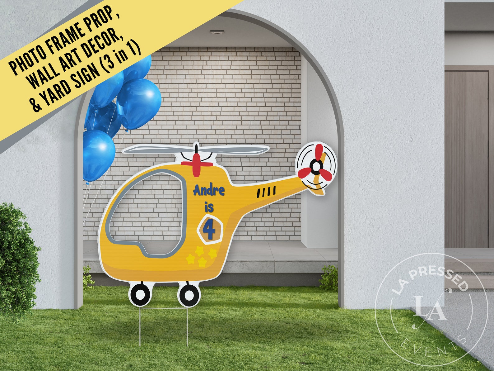 Helicopter Photo Booth Frame | Helicopter Wall Art | Helicopter Yard ...