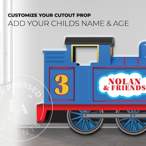 Giant Blue Train & Friends Birthday Party Cutout, Big Blue Train ...